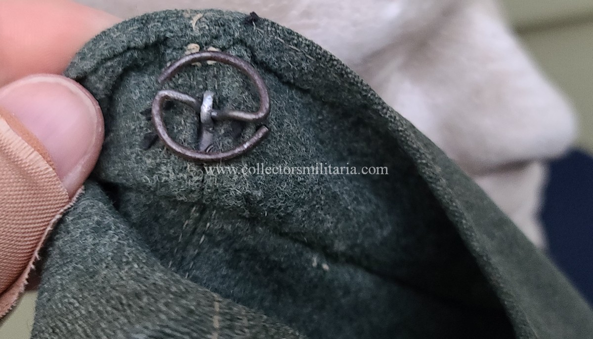 A Rare Warn Feld Grau SS VT M34 Overseas Cap